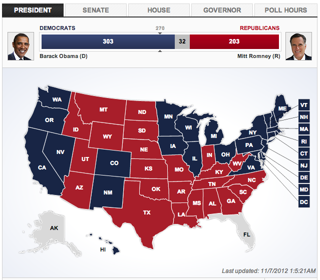 Election 2012 Maps: Prediction vs. Reality – Hey Elise